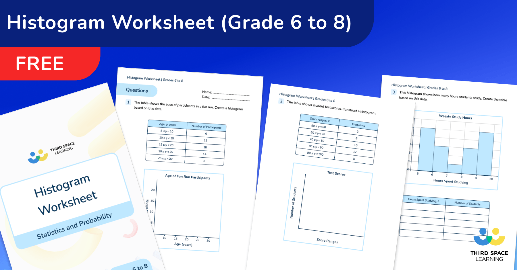 [FREE] Histogram Worksheet