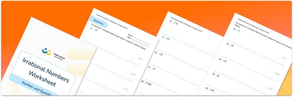[FREE] Irrational Numbers Worksheet