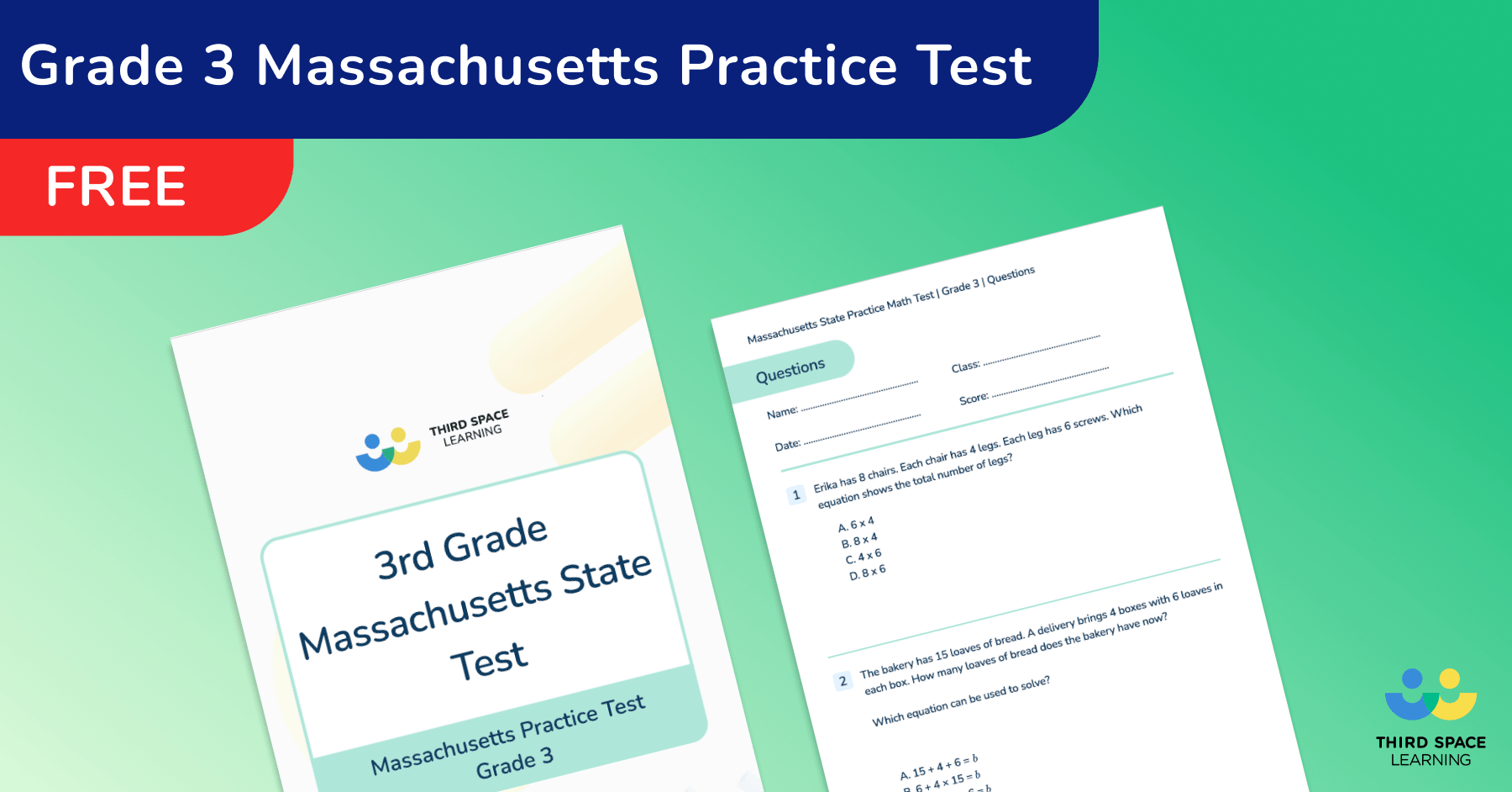 [FREE] 3rd Grade Massachusetts MCAS Practice Test