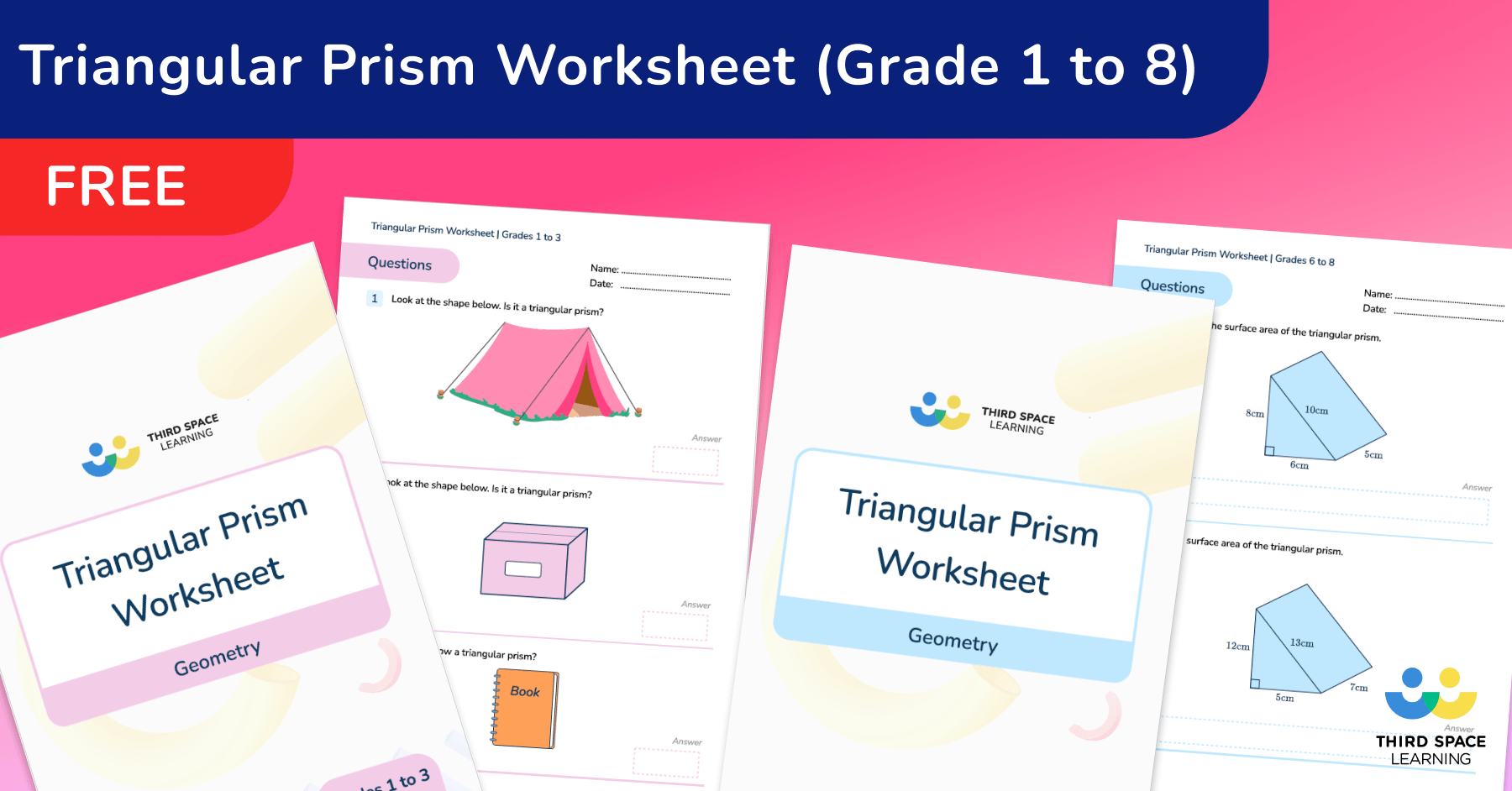 [FREE] Triangular Prism Worksheet
