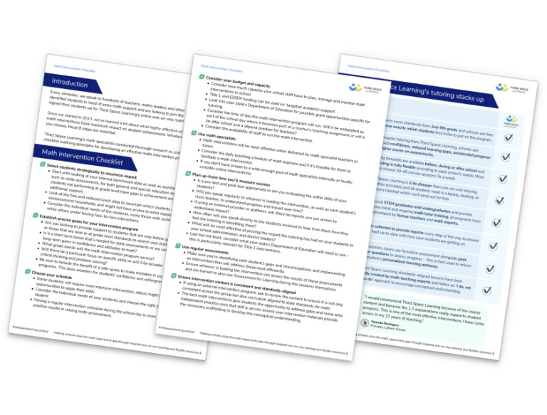 Tier 3 Interventions: A School Leader’s Guide