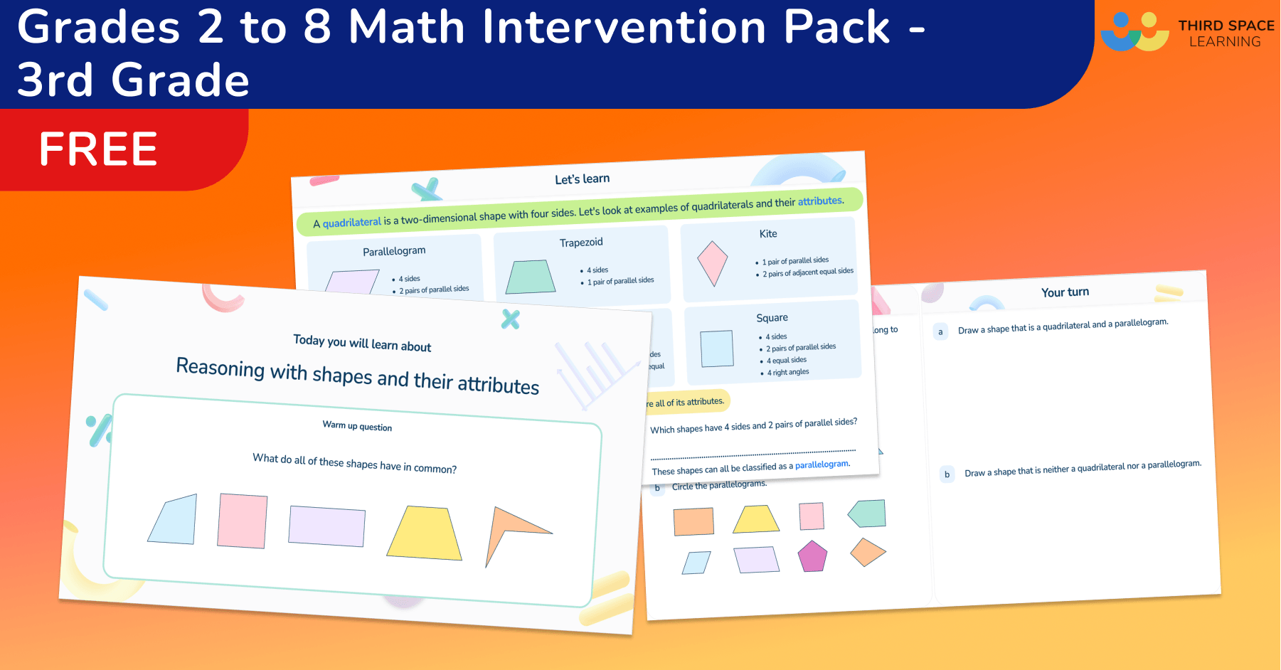 [FREE] 3rd Grade Math Intervention Pack