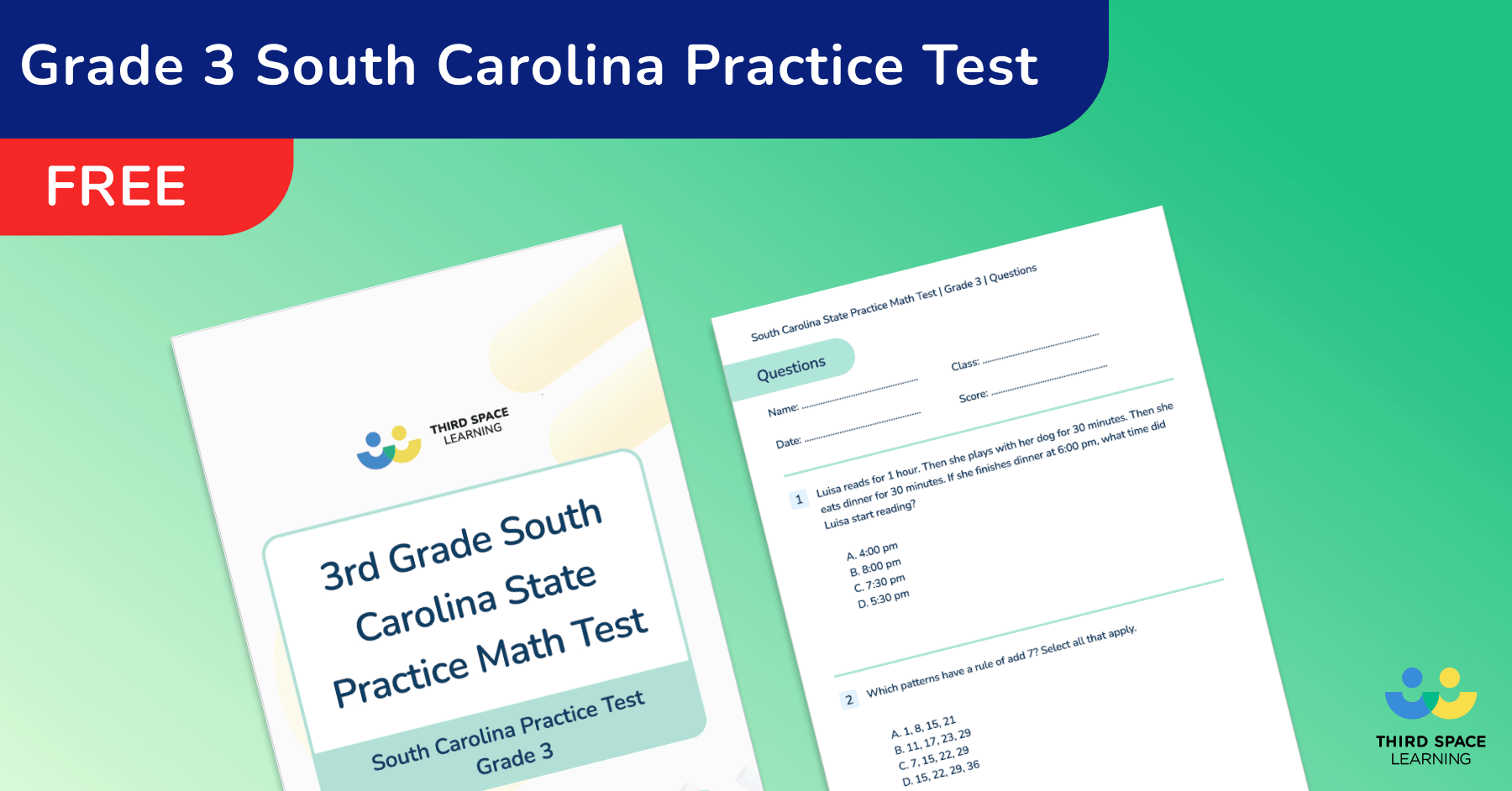[FREE] 3rd Grade South Carolina SC READY Practice Test