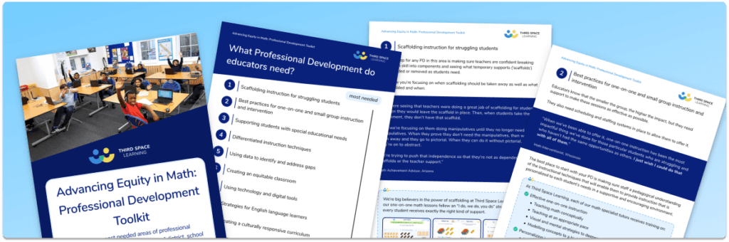 [FREE] Advancing Equity in Math: Professional Development Toolkit