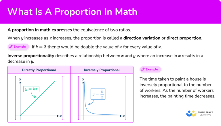 What is a Proportion in Math - Math Steps, Examples & Questions