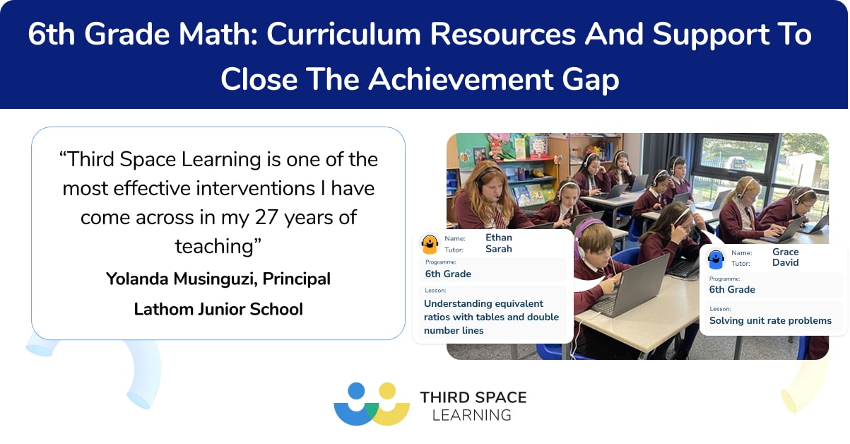 6th Grade Math - Third Space Learning