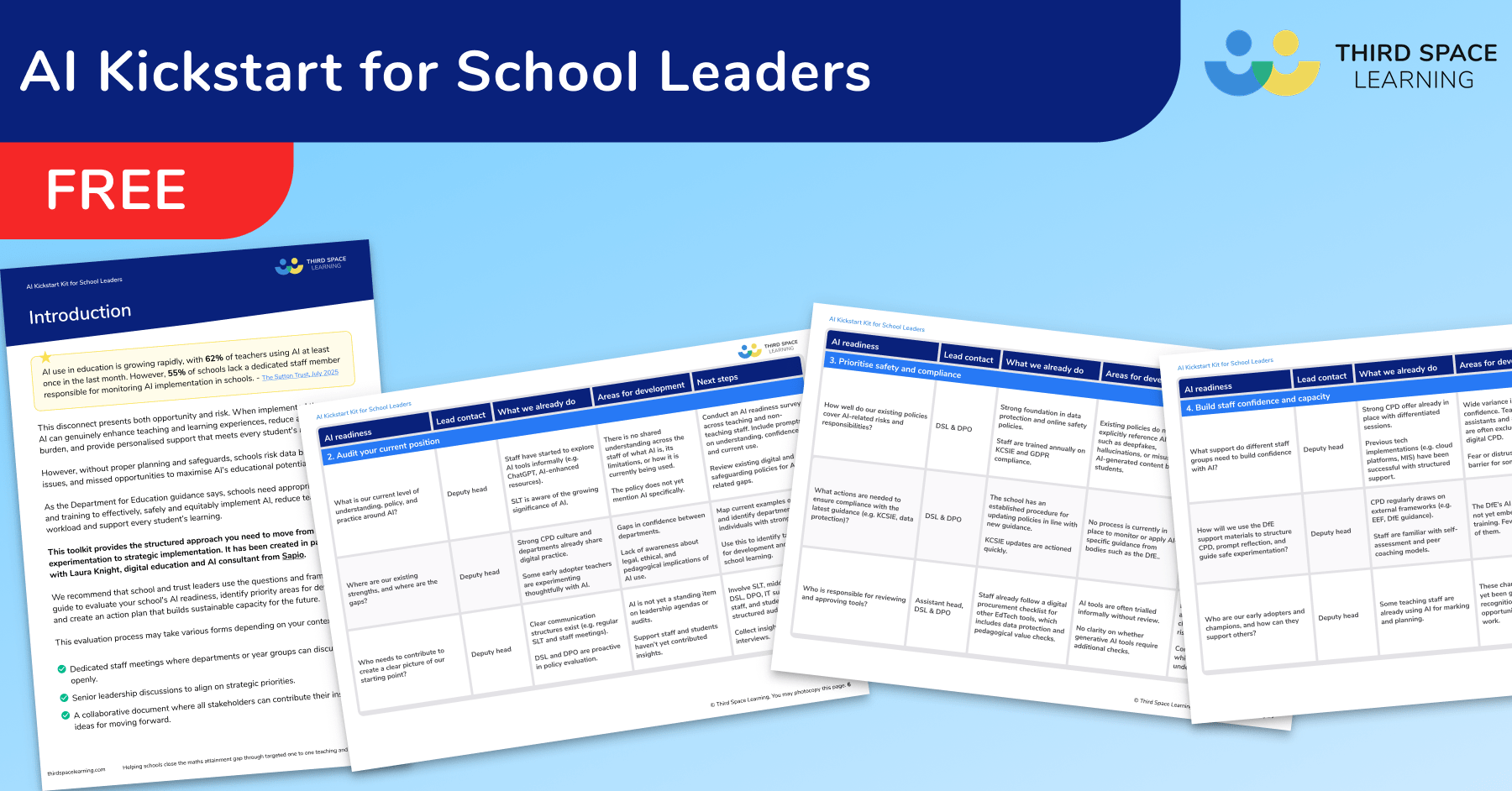 [FREE] AI Kickstart Kit for School Leaders - Third Space Learning