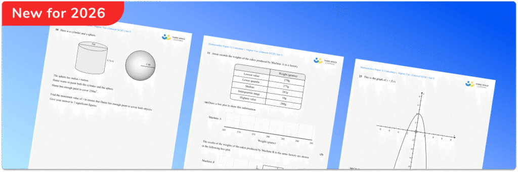 Edexcel Maths Higher Papers: Set 5 (2026) - Third Space Learning